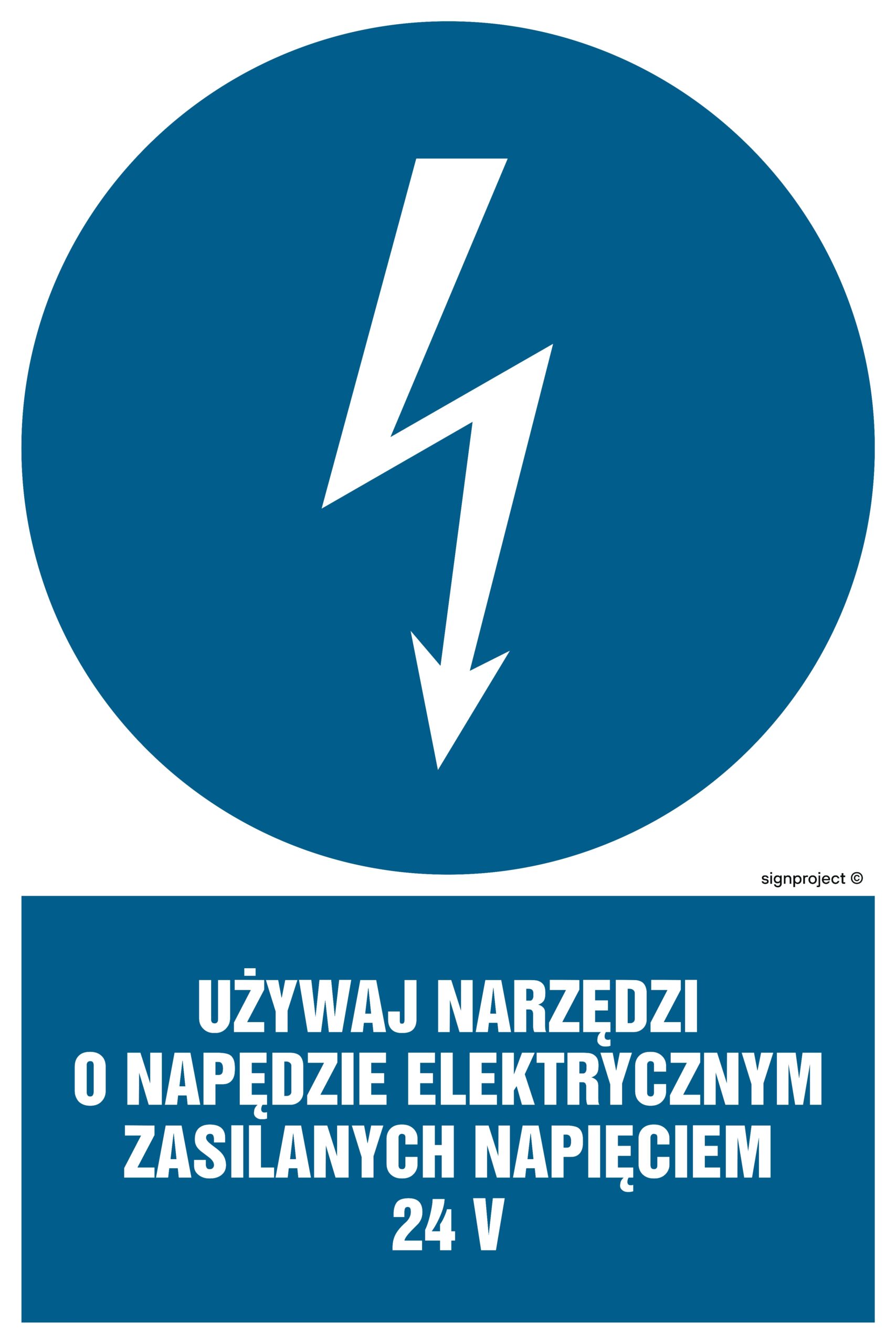 HE016 Używaj narzędzi o napędzie elektrycznym zasilanym napięciem 24V - 9 naklejek | Produkty ...